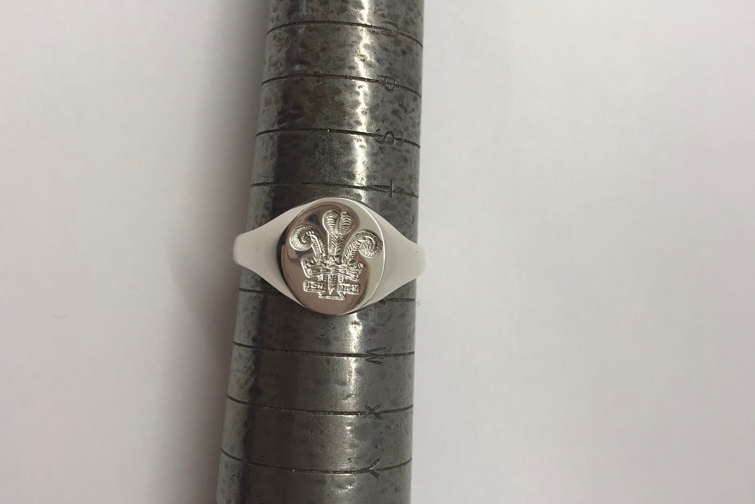 Sterling Silver Prince of Wales Signet Ring: Handcrafted Gift - Etsy