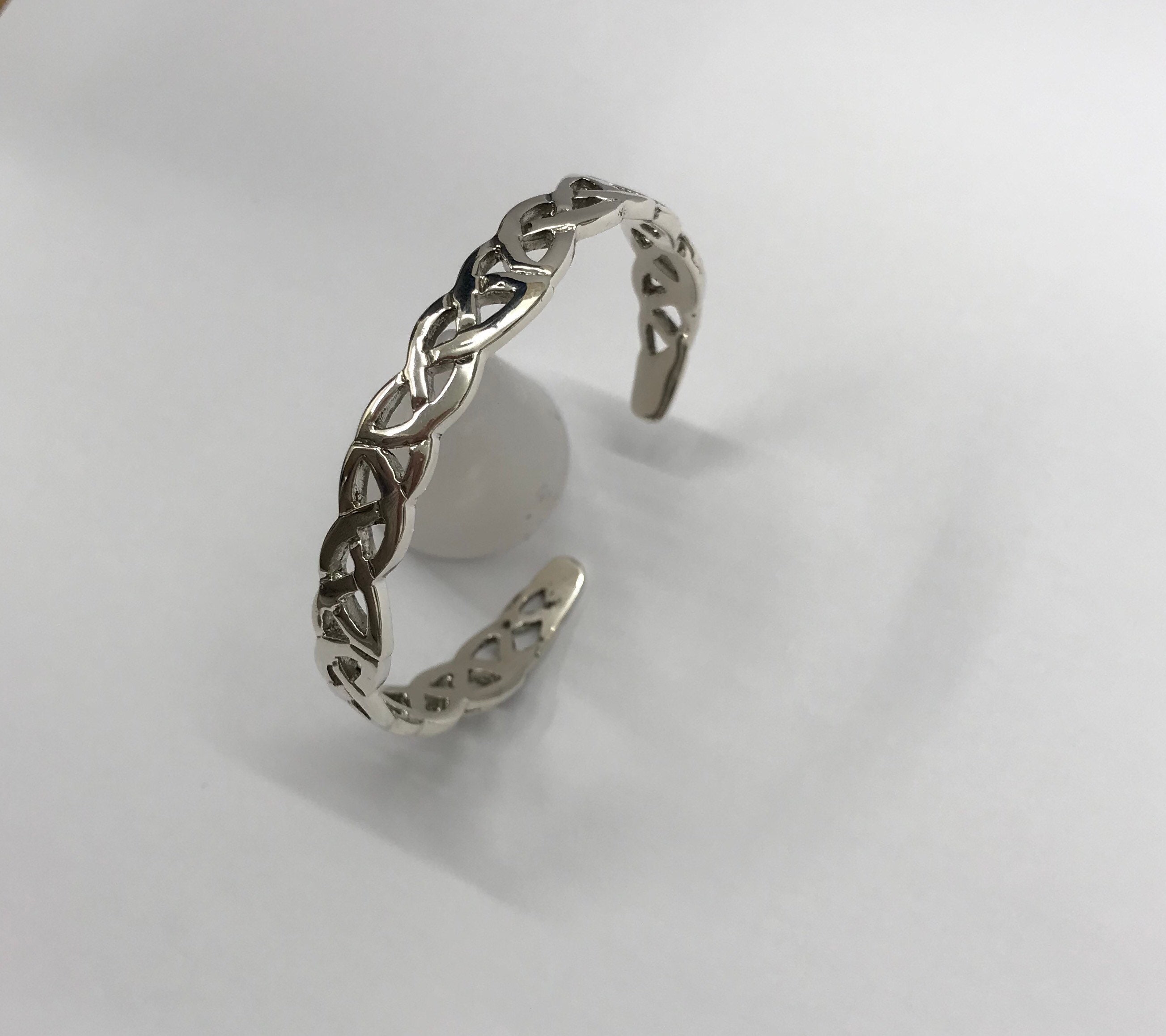 Sterling silver 925 Celtic torque bangle open work bangle | Etsy