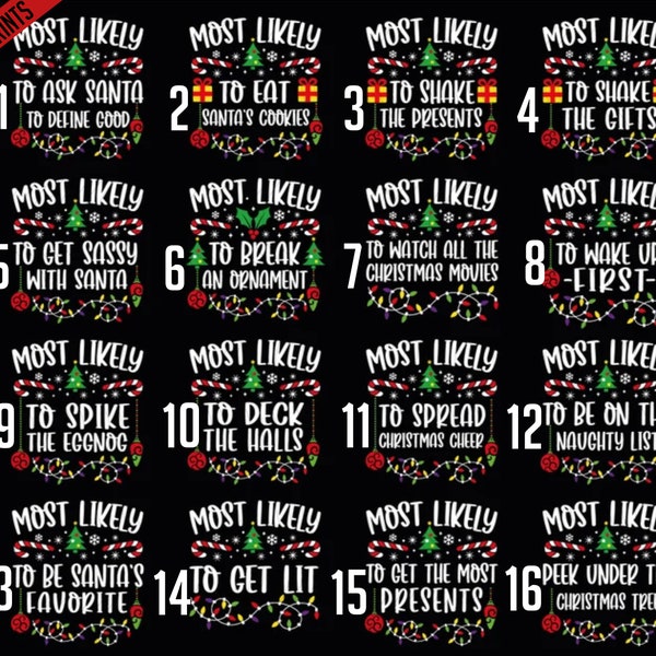 Dtf Family Christmas - Etsy