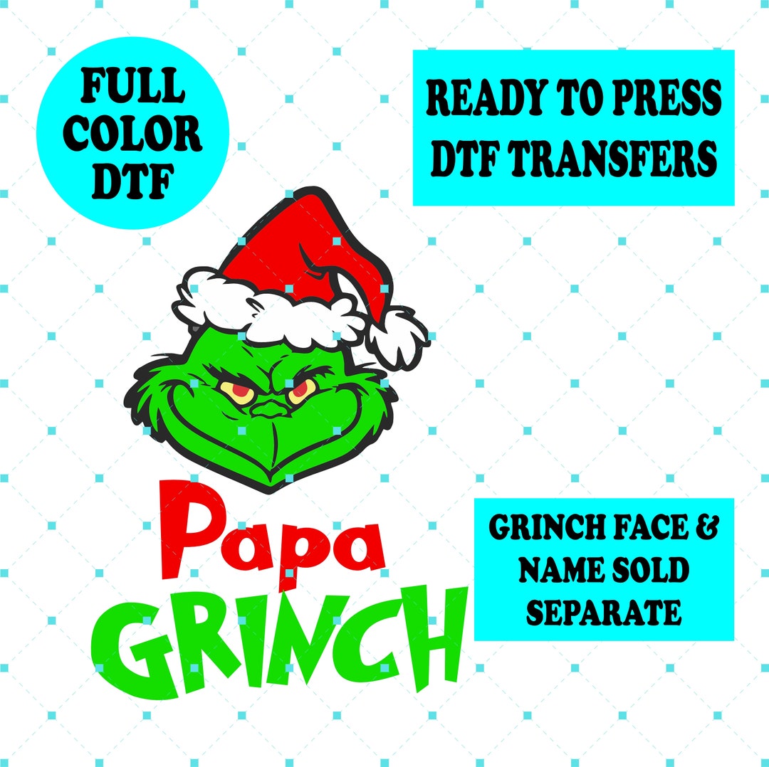 Best Seller Grinch Christmas DTF Christmas Grinch Png Transfer Christmas Funny Christmas Sweater ...
