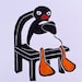 Angry Pingu Meme Lino Print - Etsy UK