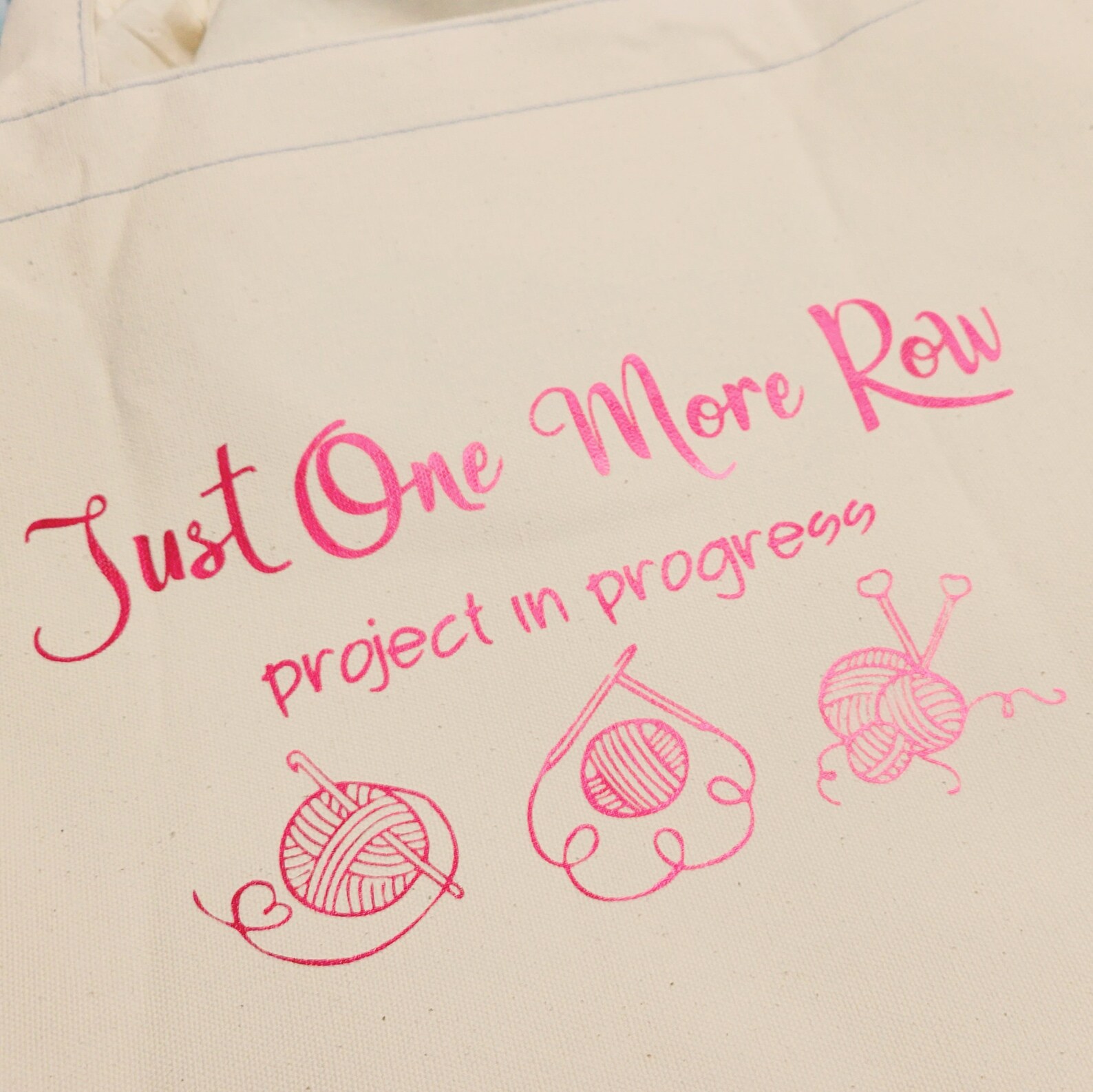 Extra Large Personalized Project Bag / Yarn Tote / Project in Progress ...
