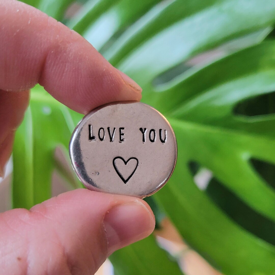Personalized Hand Stamped Token of Love /valentine Gift - Etsy