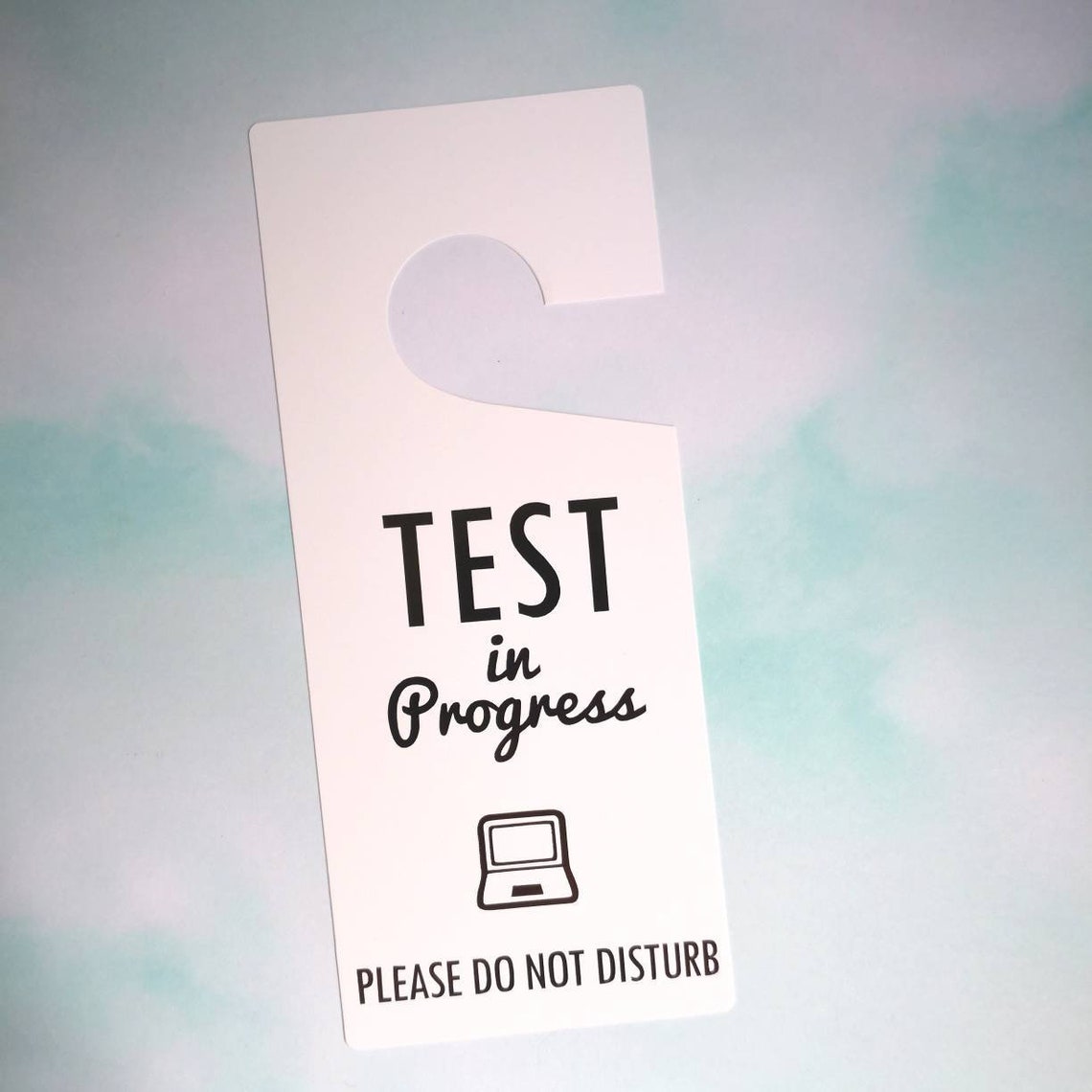 Personalized Door Knob Hanger Zoom in Progress Door Sign - Etsy