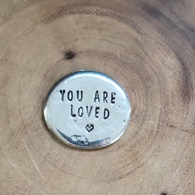 Personalized Hand Stamped Pocket Hug | Etsy