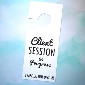 Personalized Door Knob Hanger - Zoom in Progress Door Sign - Virtual ...