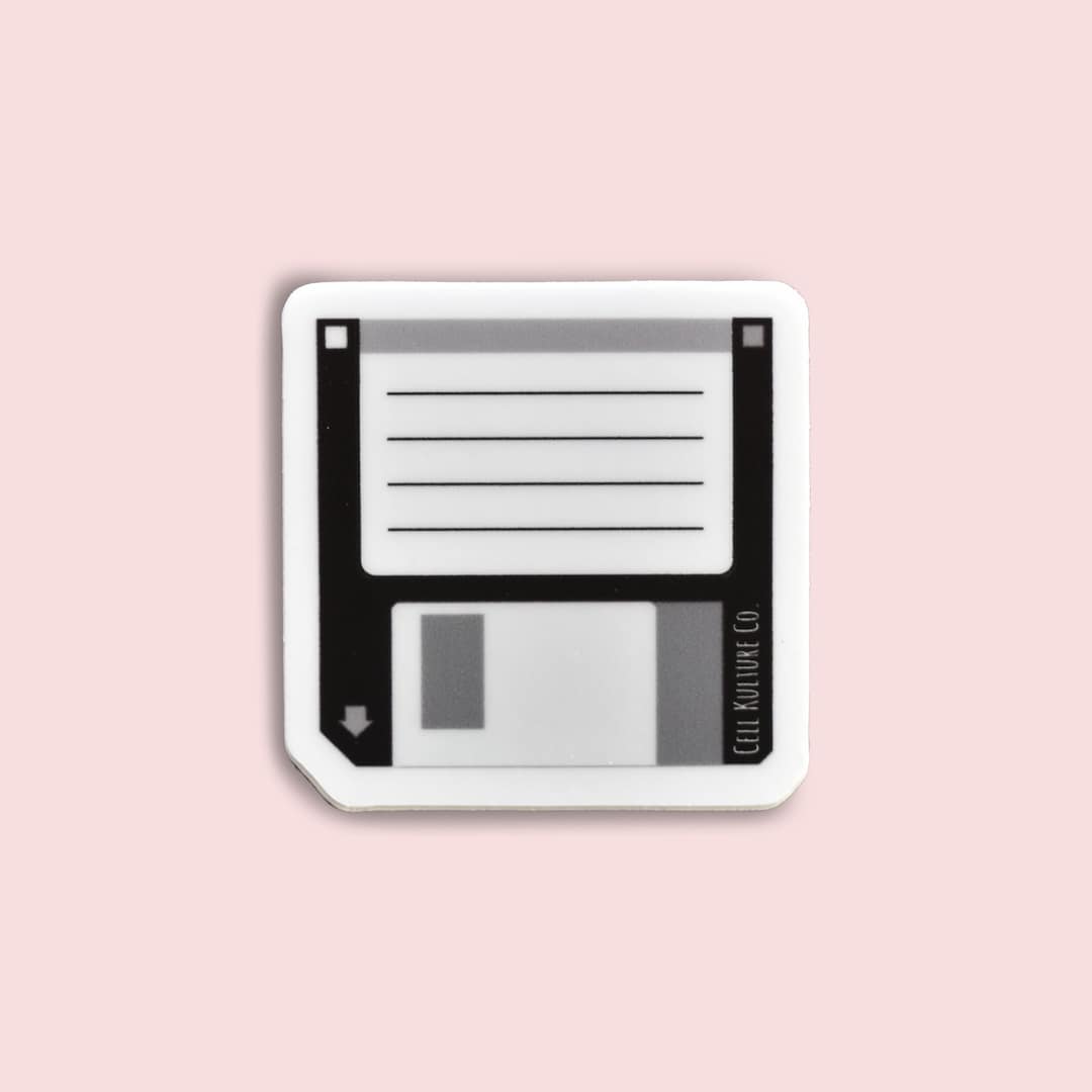Floppy Disk, Vinyl Tech Sticker, 90s Baby, Computer Science, Geekery - Etsy