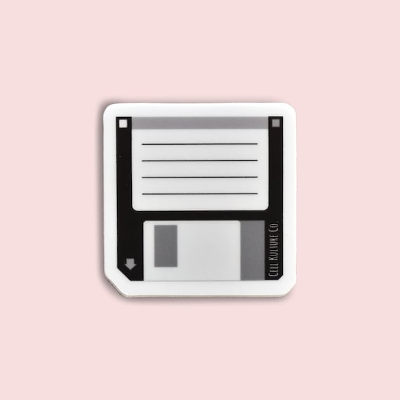 Floppy Disk Vinyl Tech Sticker 90s Baby Computer Science | Etsy