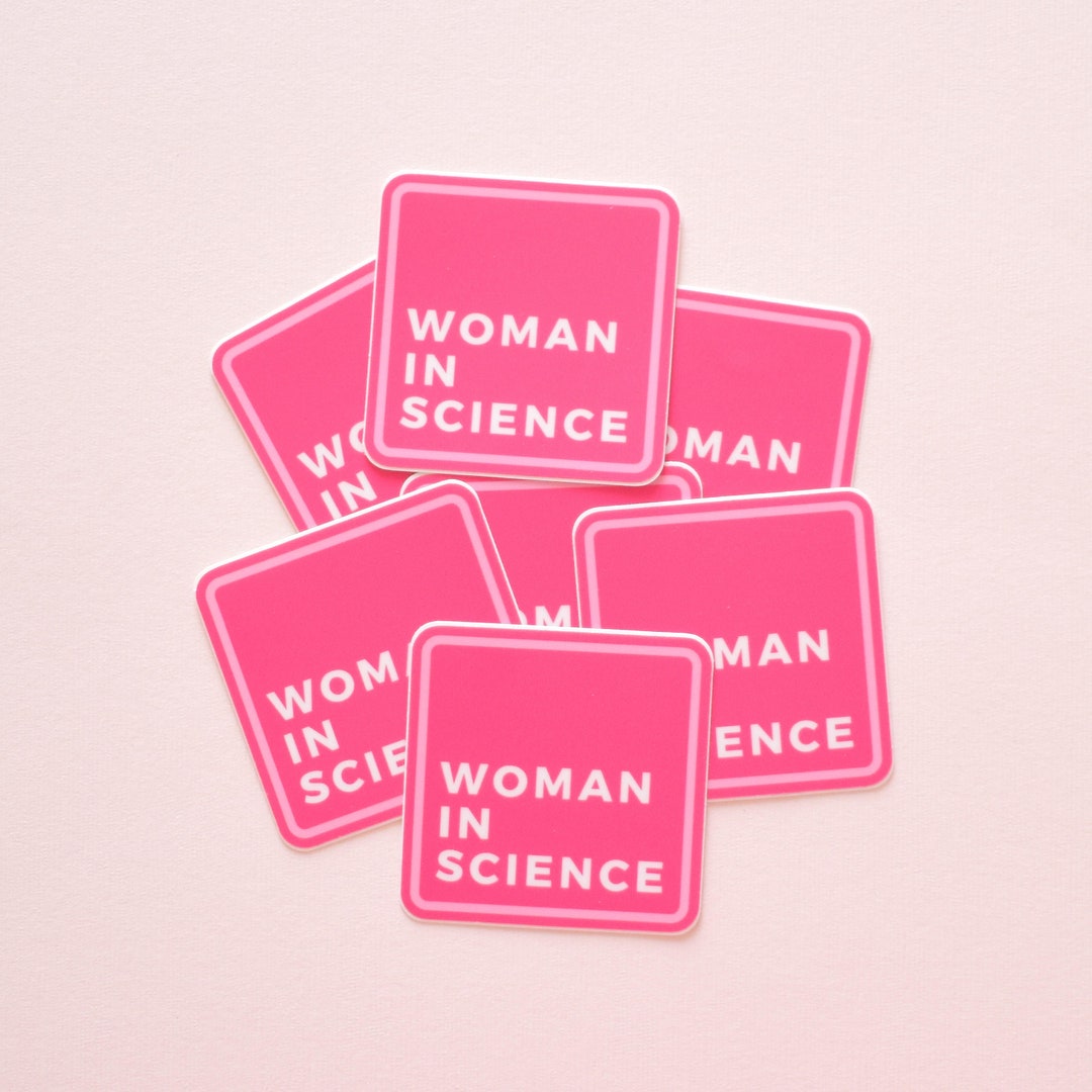 Woman in Science, Vinyl STEM Sticker, Biology, Chemistry, Gift for ...