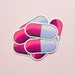 Capsule Pill, Vinyl Science Sticker, Pharmacy, Medical Art, Gift for ...