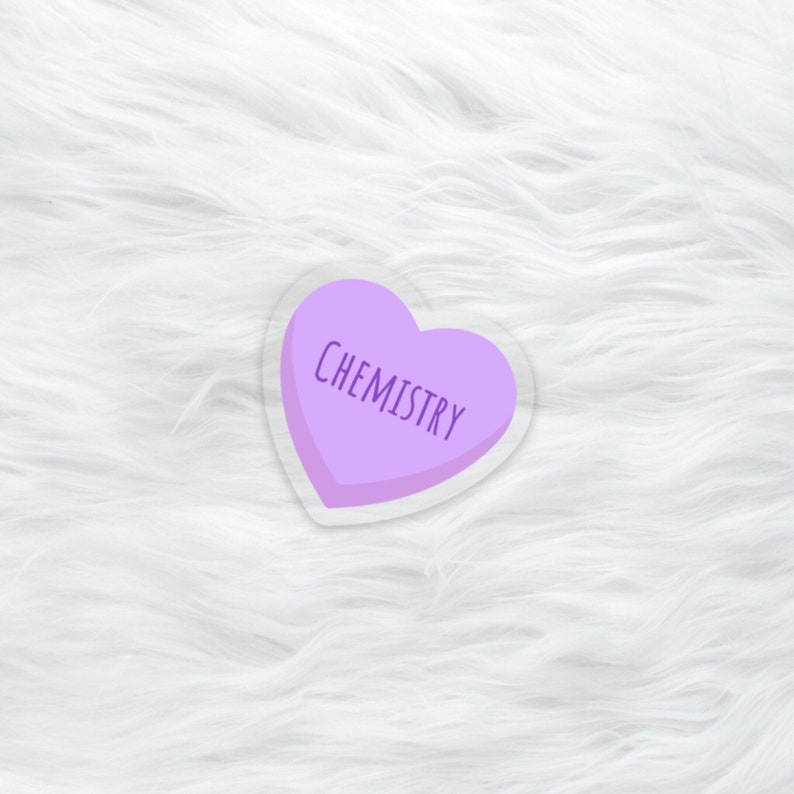 Candy Heart biology Chemistry Transparent Vinyl STEM - Etsy