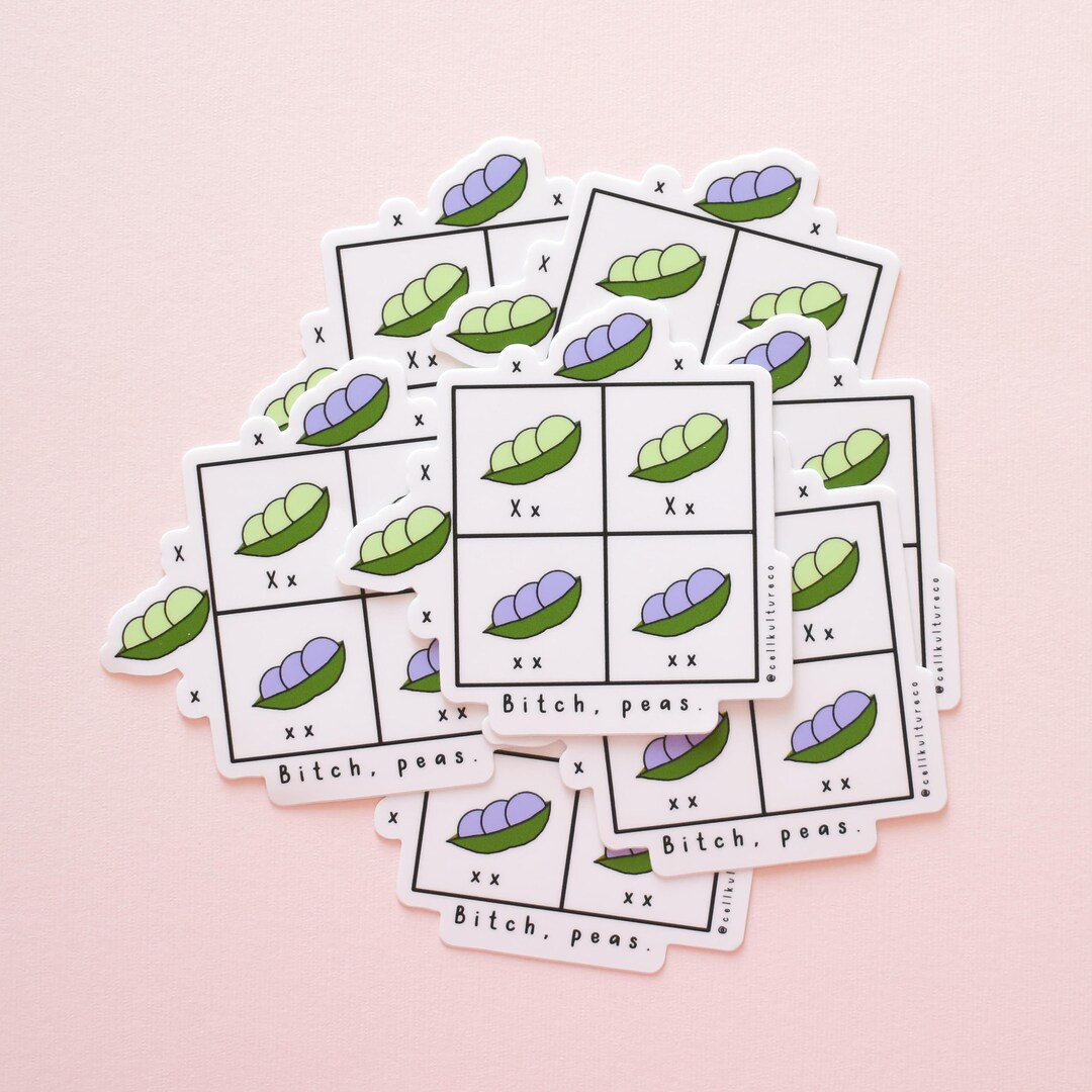 Punnett Square, Vinyl Science Sticker, Biology, Genetics, Gift for ...