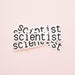 Scientist Vinyl Science Sticker Biology Chemistry Unique | Etsy