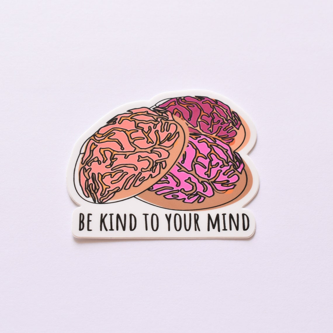 Be Kind To Your Mind vinyl science sticker brain mental | Etsy