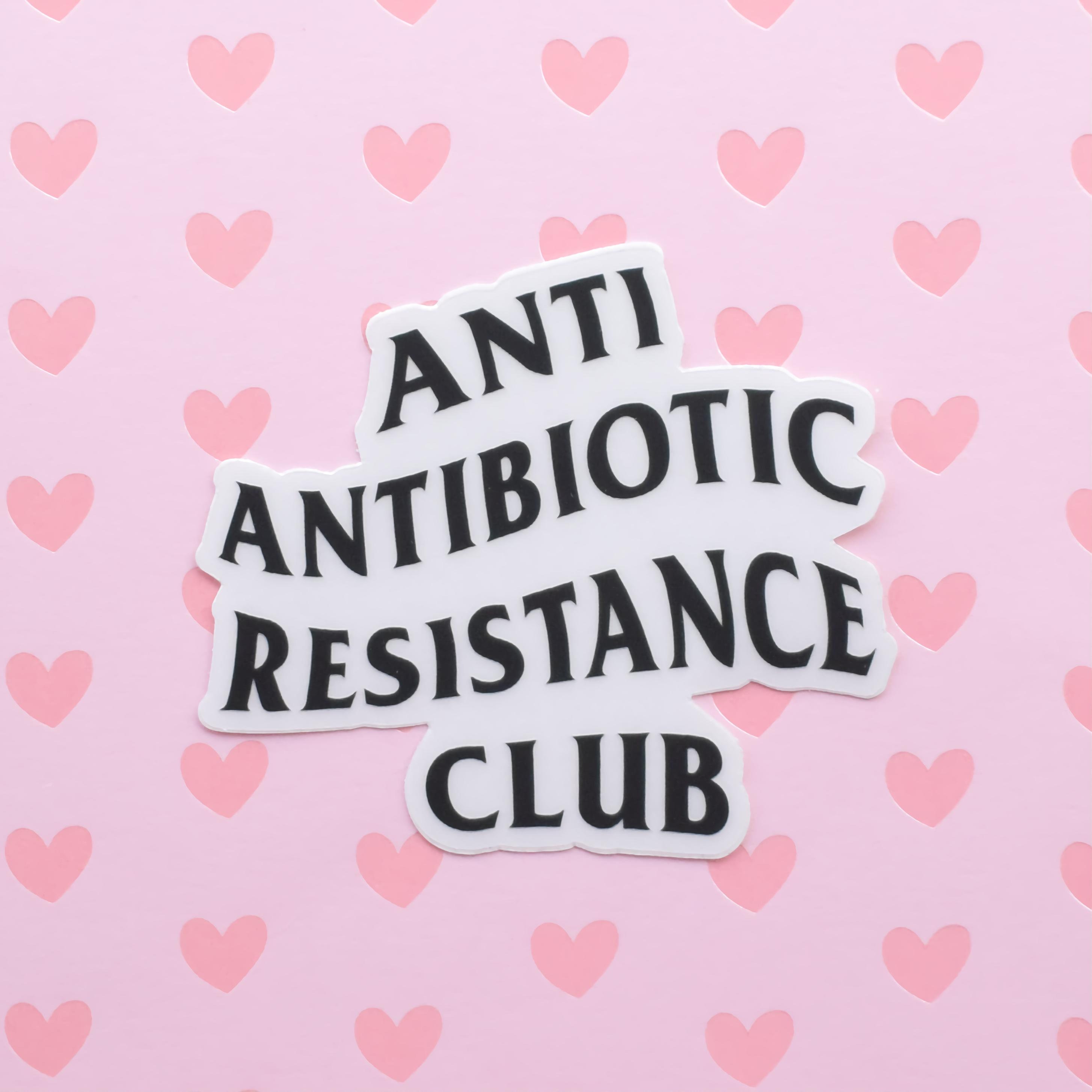 Anti Antibiotic Resistance Club Vinyl Science Sticker - Etsy