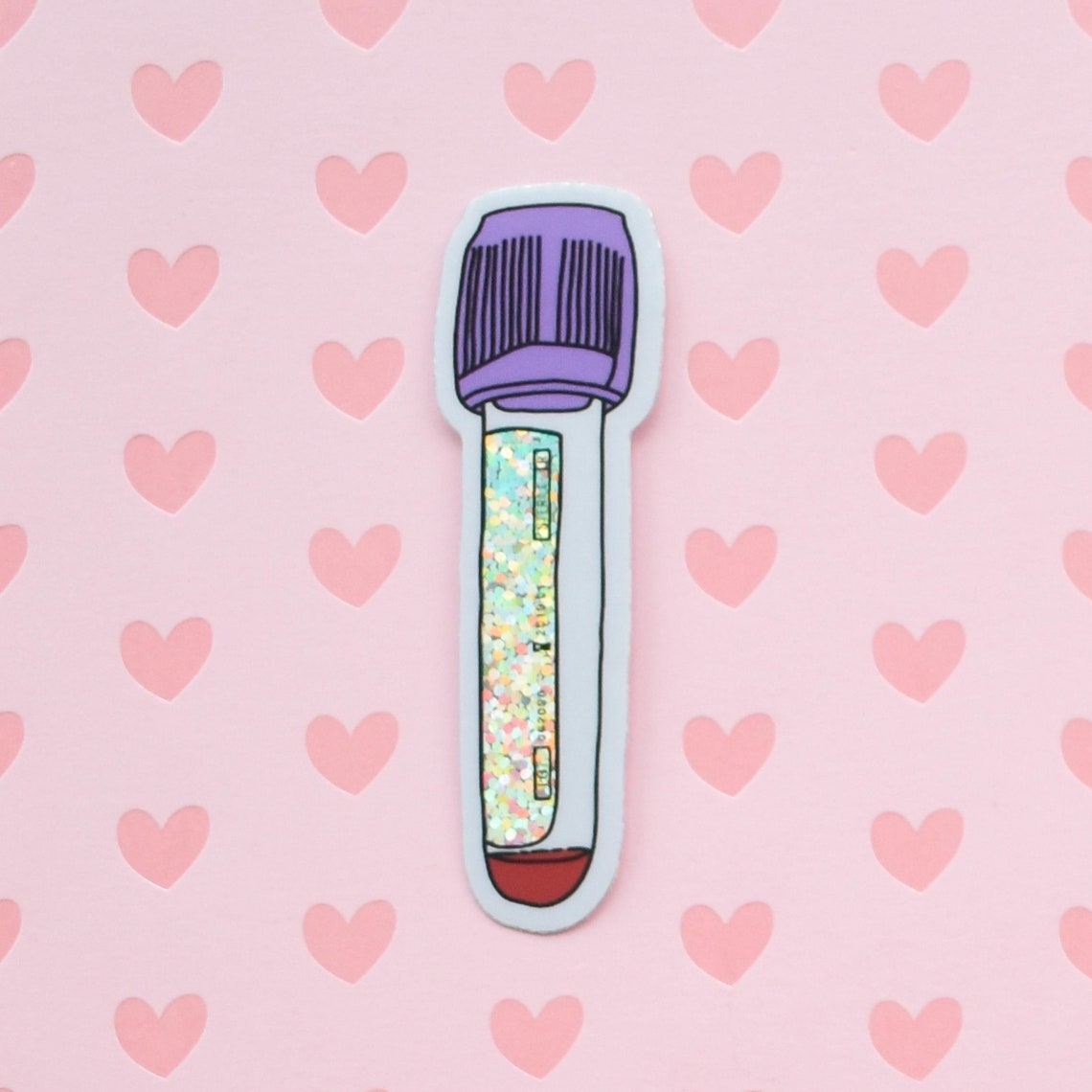 Blood Collection Tube, Glitter Holo Science Sticker, Geekery, Gift for ...