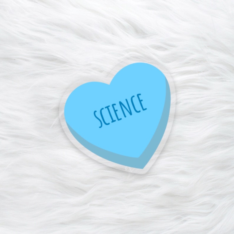 Candy Heart science Research Transparent Vinyl STEM | Etsy