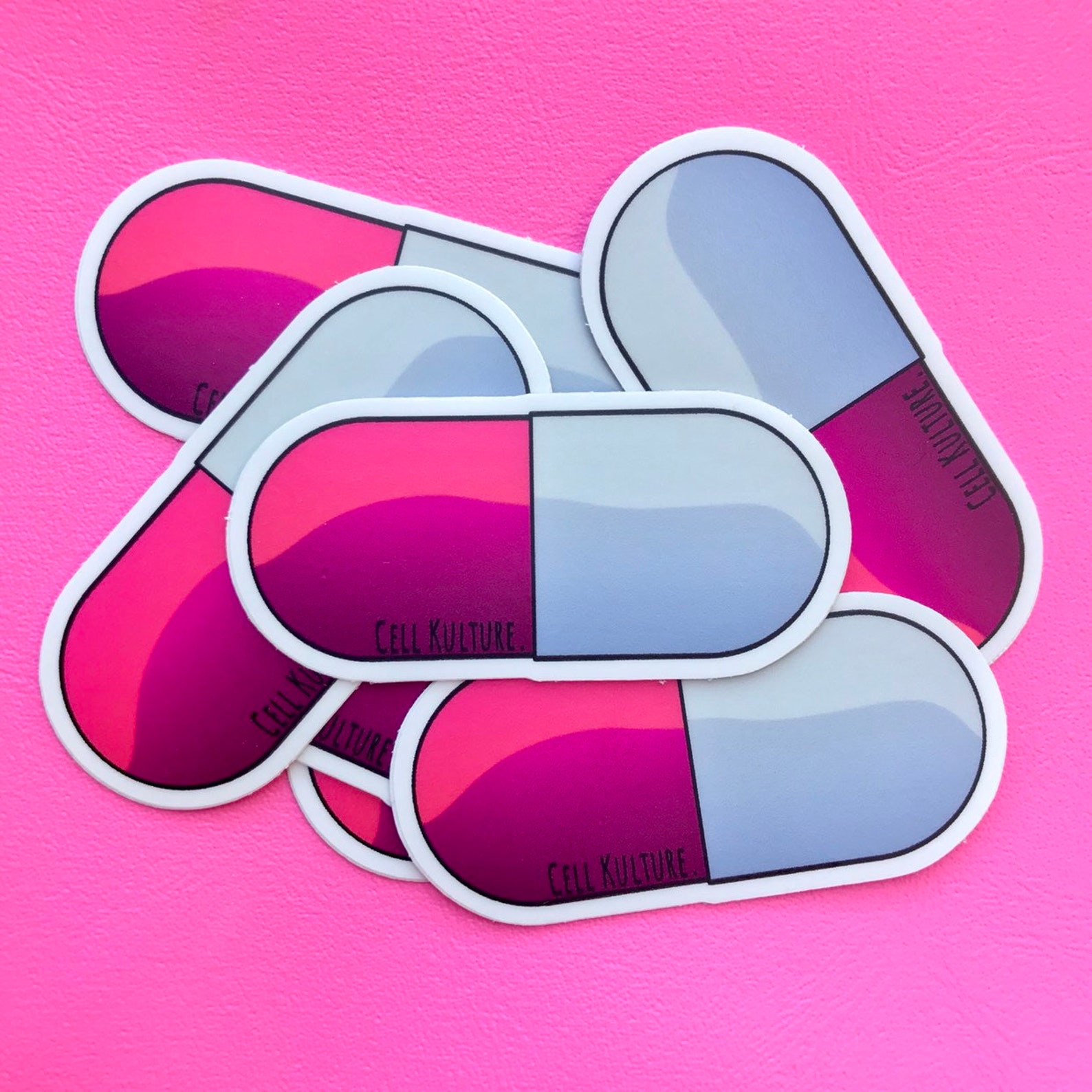Capsule Pill Vinyl Science Sticker Pharmacy Medical Art - Etsy