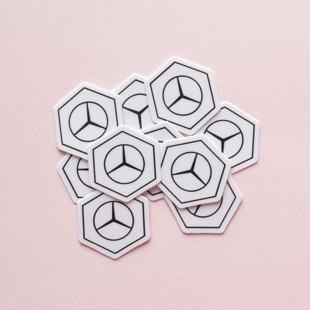 Mercedes Benzene Molecule, Vinyl Science Sticker, Science Pun, Organic ...