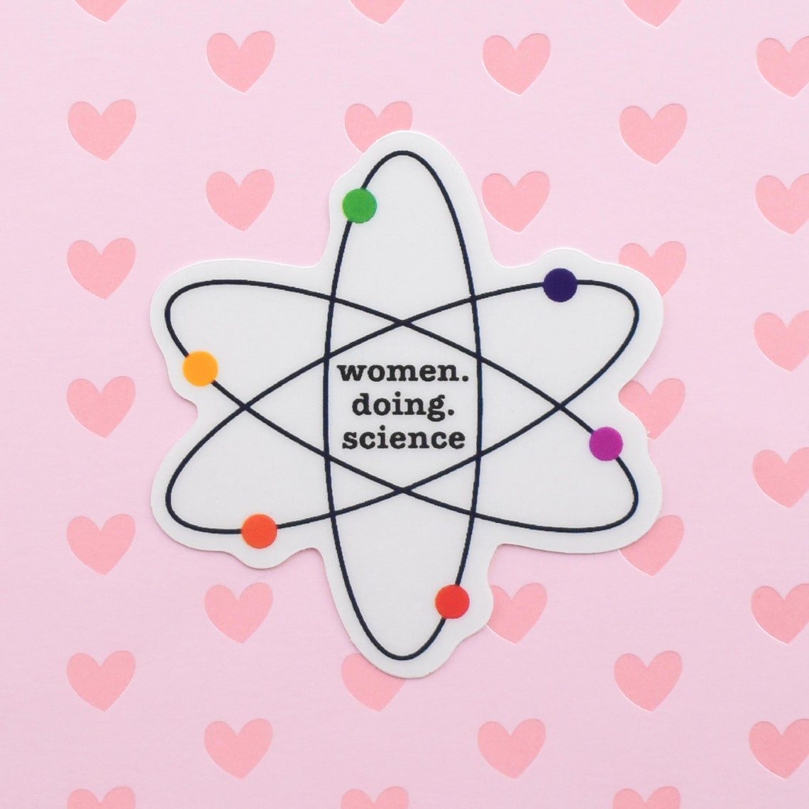 Women Doing Science Transparent Vinyl Sticker Women in STEM - Etsy
