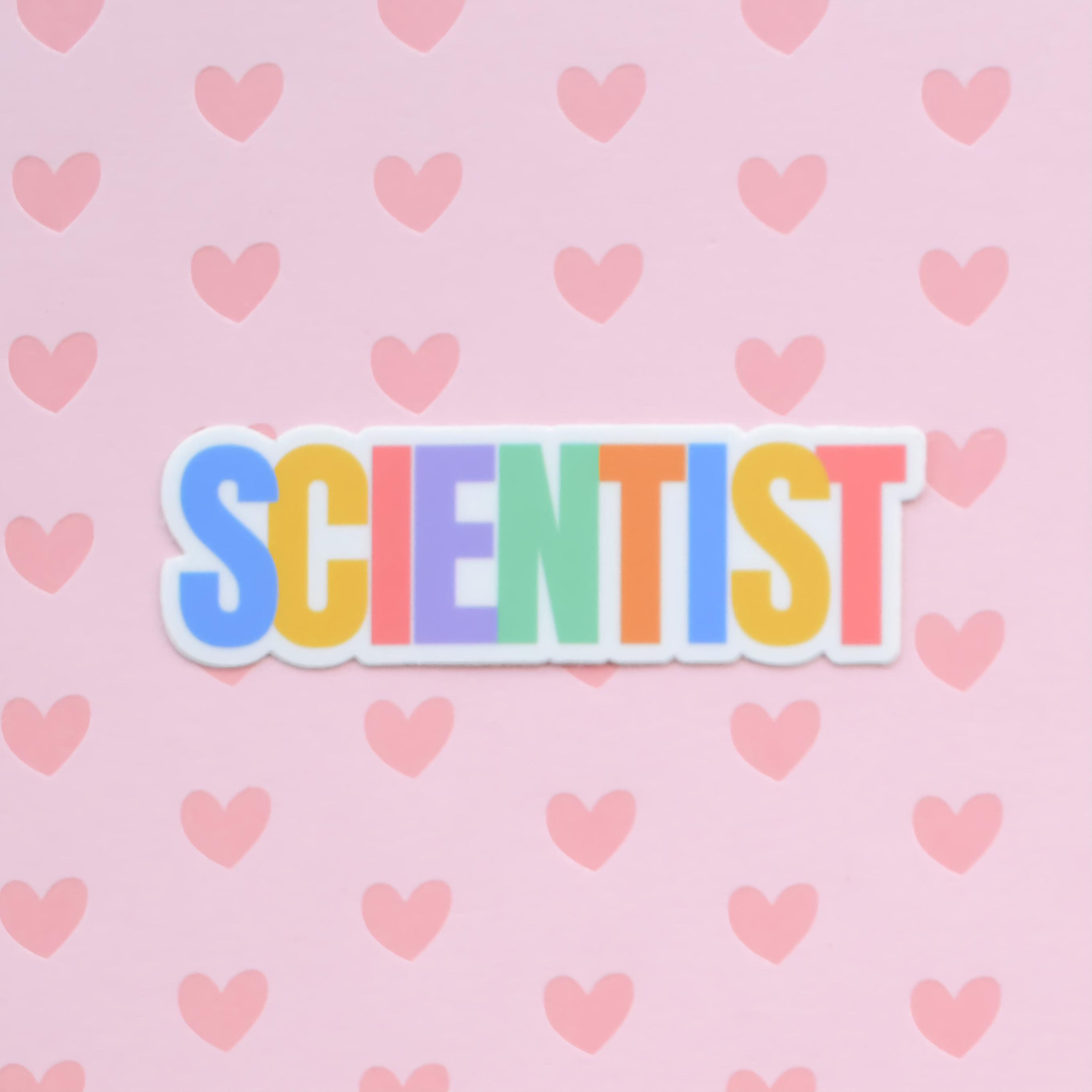 Scientist Vinyl Science Sticker Rainbow STEM Pride - Etsy