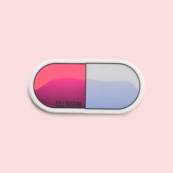 Capsule Pill Vinyl Science Sticker Pharmacy Medical Art - Etsy