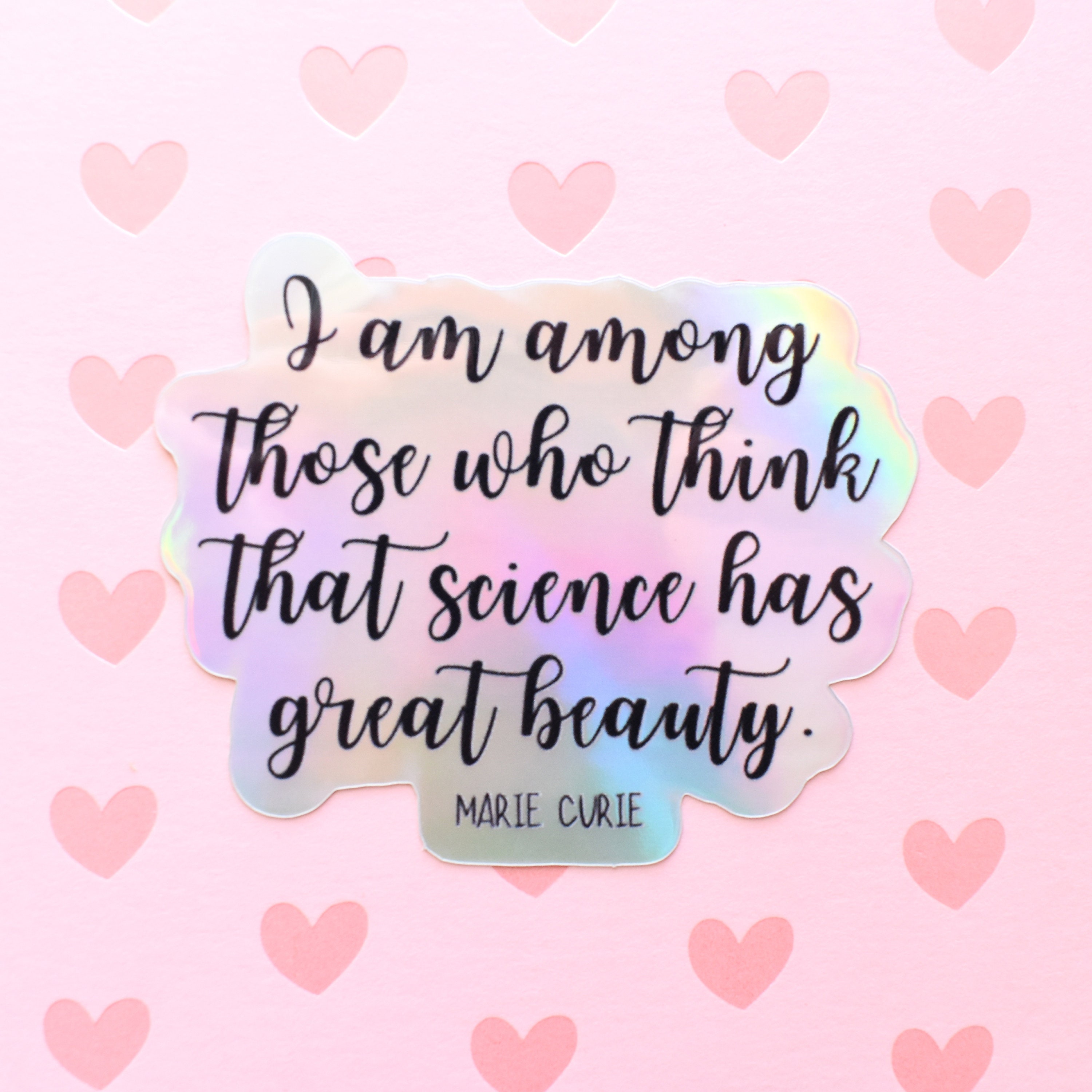 Marie Curie Holo Science Sticker STEM Gift for Scientist - Etsy