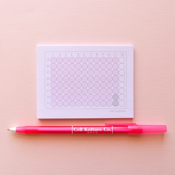 96 Well Plate Science Note Pad Recycled Paper Sticky Notes - Etsy