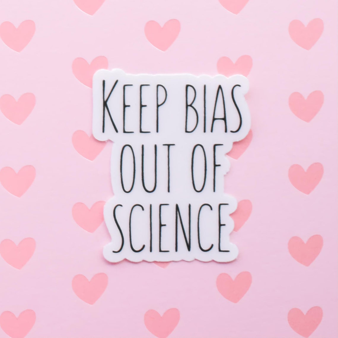 Keep Bias Out Transparent Vinyl Science Sticker STEM | Etsy