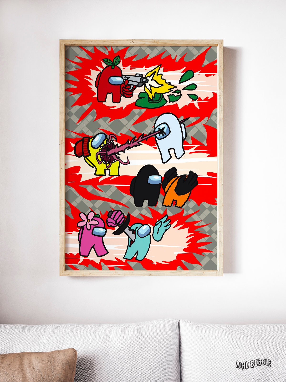 Among Us Inspired Poster Among Us Print Among US Art Poster | Etsy