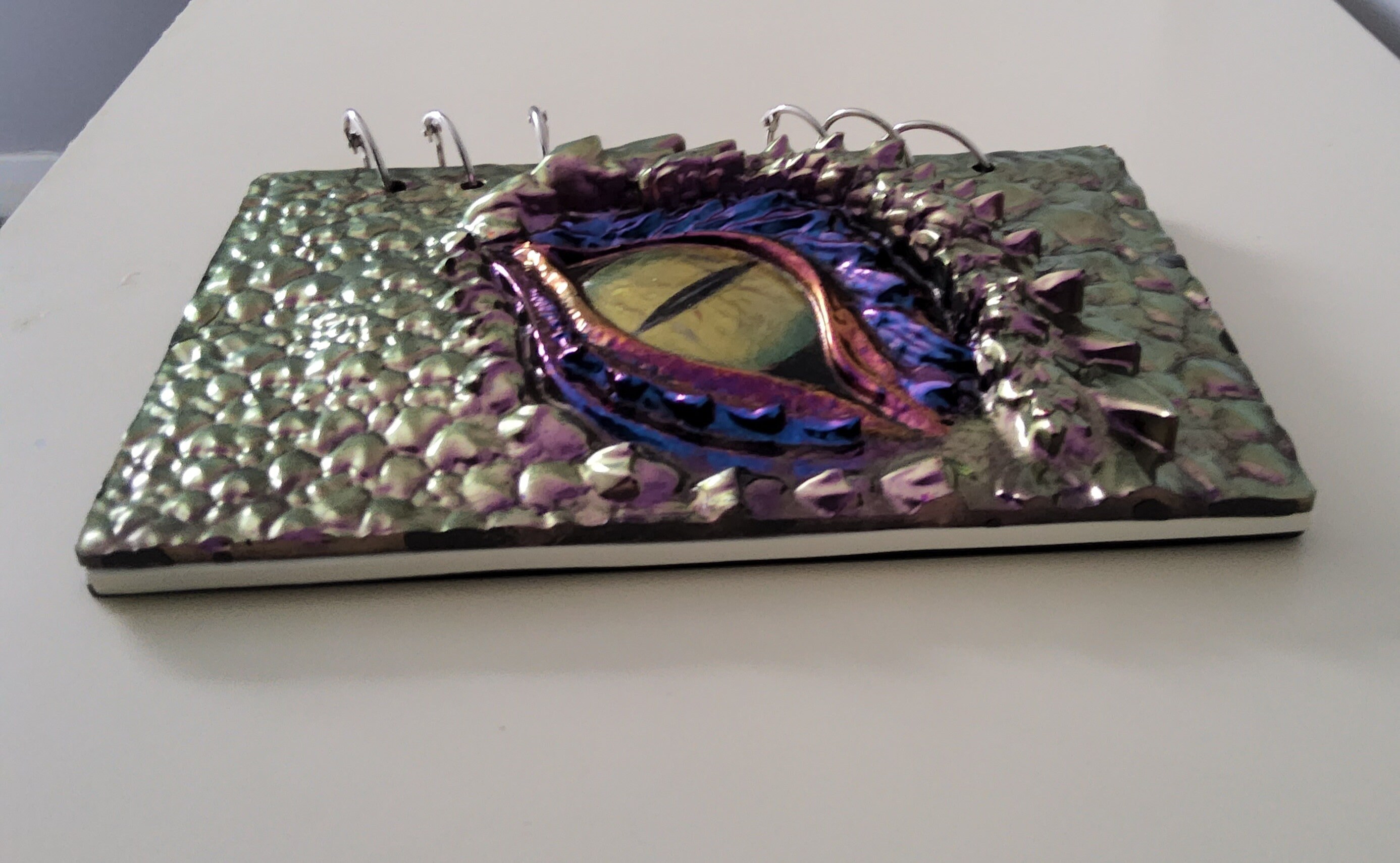 Journal, Hard Book Cover, Dragon Eye, in Resin With A5 With Plain Paper ...