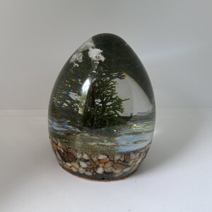 Paperweight/ornament With Tree, and Stream in Epoxy Resin Art - Etsy