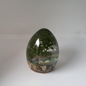 Paperweight/ornament With Tree, and Stream in Epoxy Resin Art - Etsy