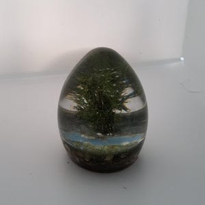 Paperweight/ornament With Tree, and Stream in Epoxy Resin Art - Etsy