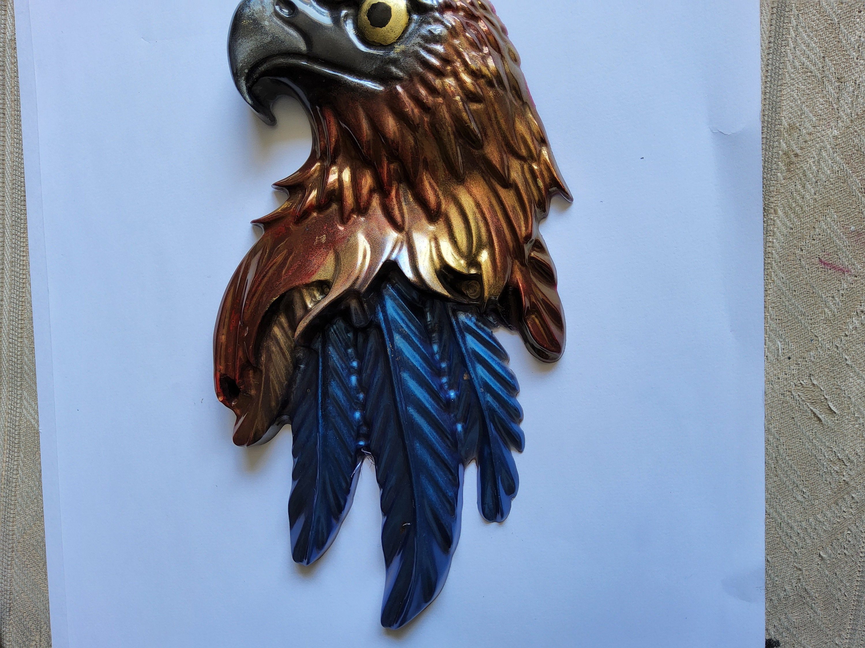 Eagle, Bird of Prey Original Resin Wall Art - Etsy