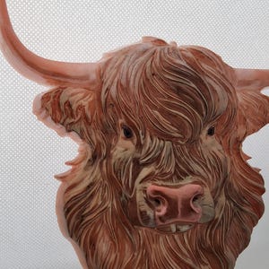 Highland Cow Resin Wall Decor Hand Made - Etsy