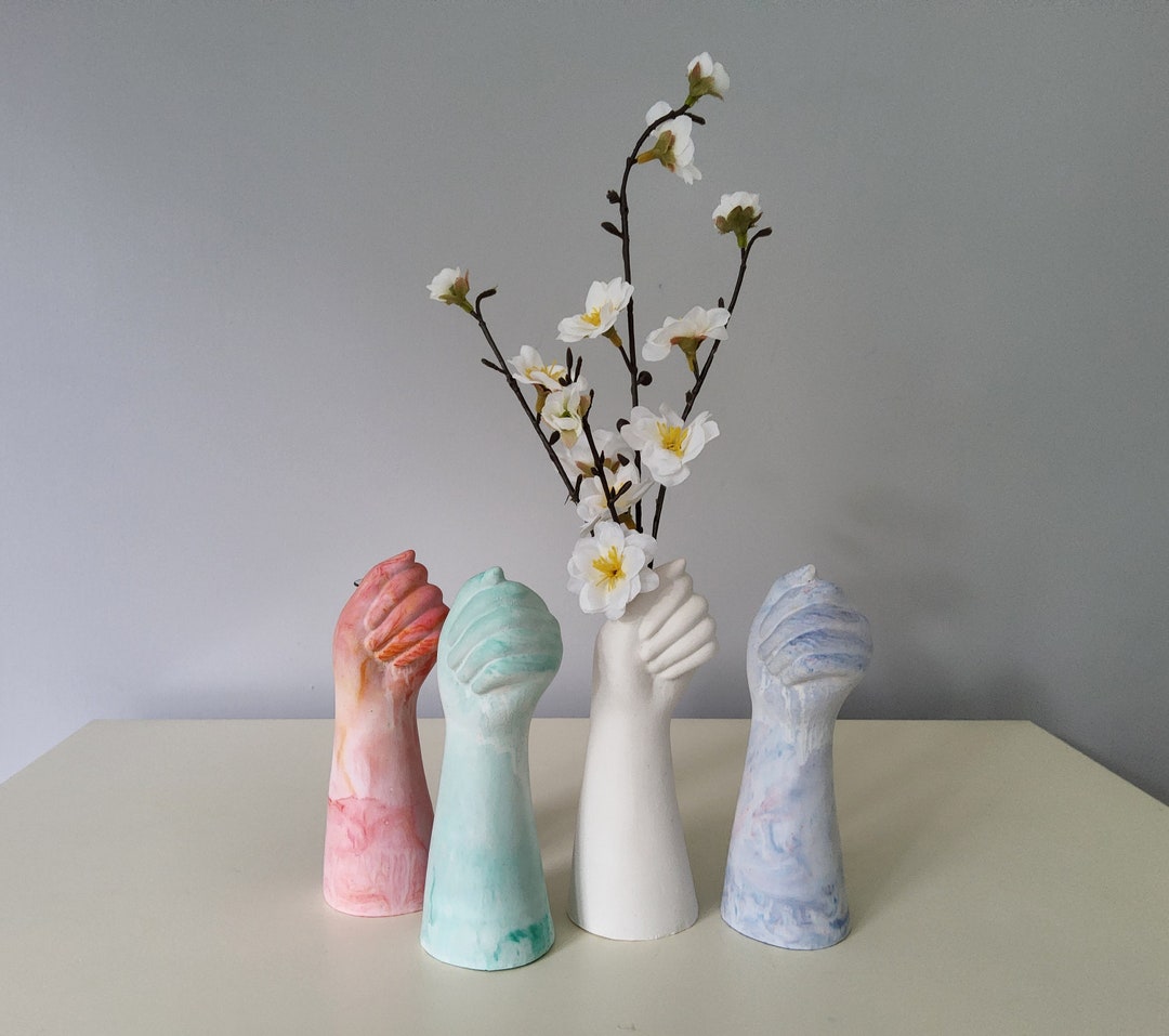 Vase Shaped as an Arm, Made in Aquacast, an Eco Casting Powder - Etsy