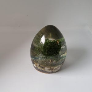 Paperweight/ornament With Tree, and Stream in Epoxy Resin Art - Etsy