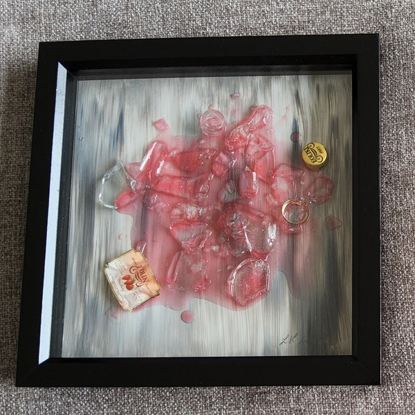 Resin Broken Bottle Art - Etsy