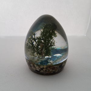 Paperweight/ornament With Tree, and Stream in Epoxy Resin Art - Etsy