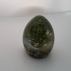 Paperweight/ornament With Tree, and Stream in Epoxy Resin Art - Etsy