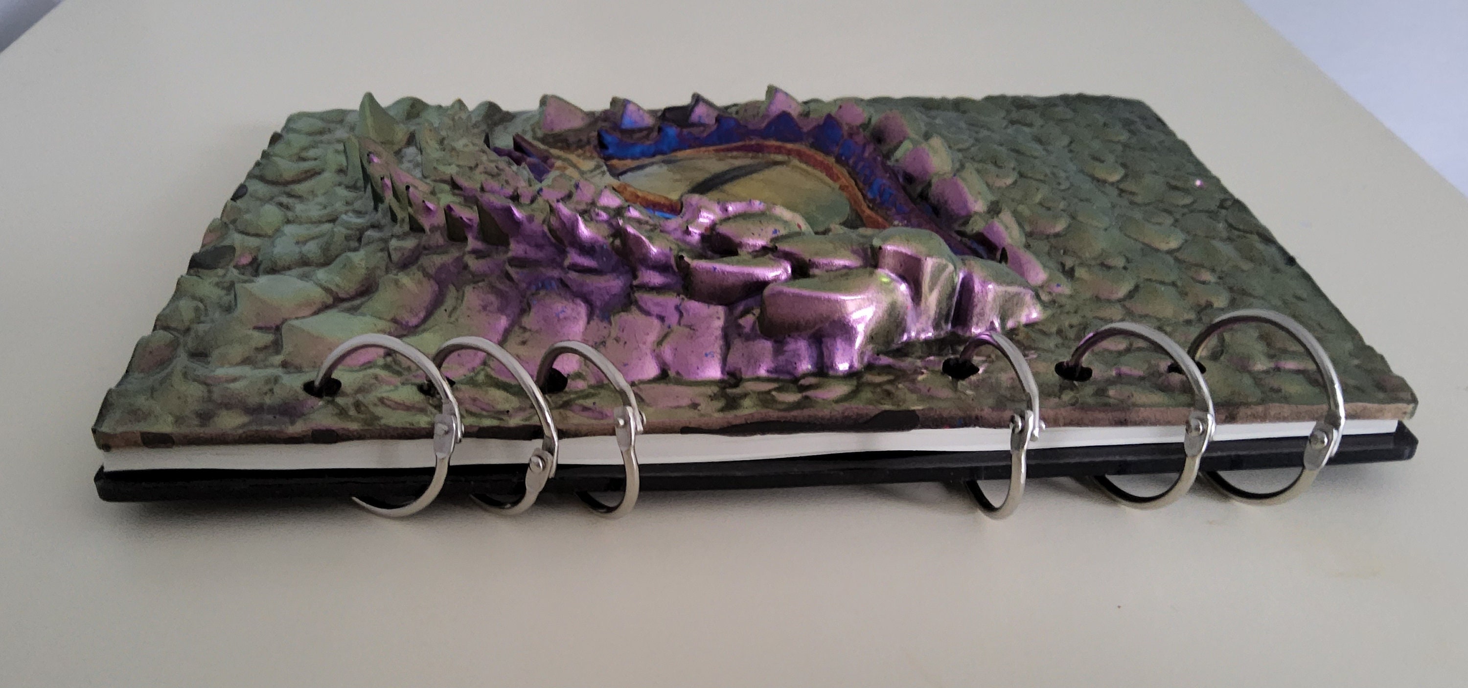Journal, Hard Book Cover, Dragon Eye, in Resin With A5 With Plain Paper ...