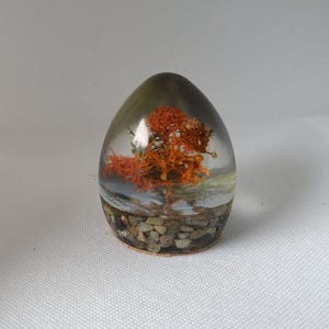 Paperweight/ornament With Tree, and Stream in Epoxy Resin Art - Etsy