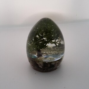 Paperweight/ornament With Tree, and Stream in Epoxy Resin Art - Etsy