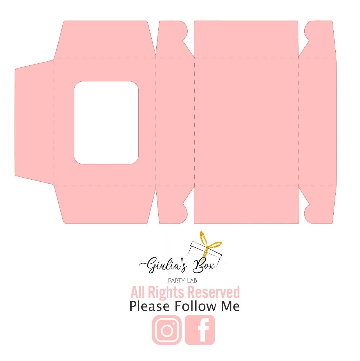 Box With Window Cut File in .studio Format3, Cut Files for Silhouette ...