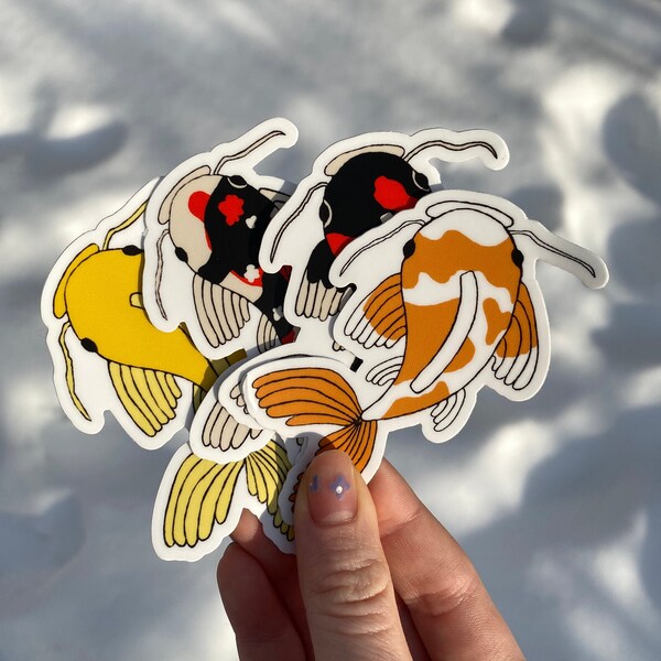 Koi Stickers - Etsy