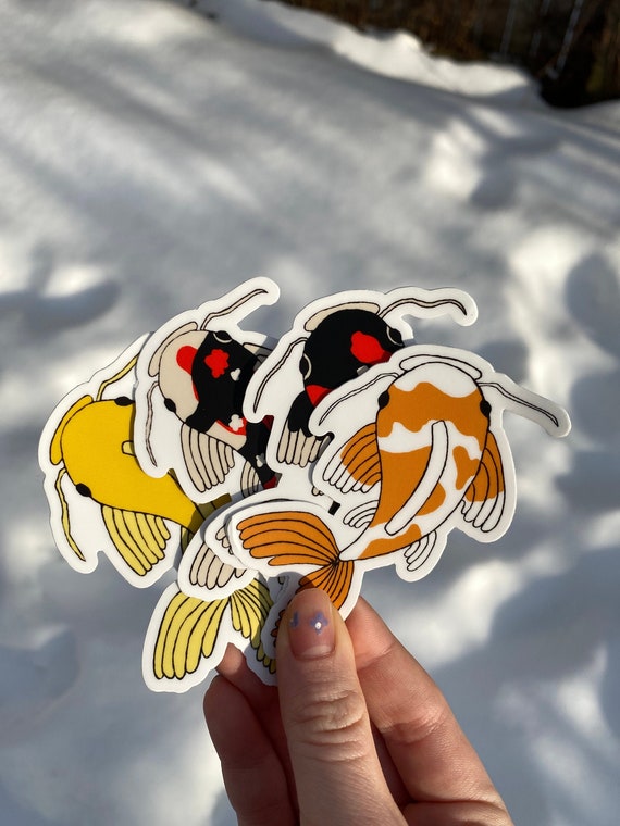 Koi Fish Sticker Pack - Etsy