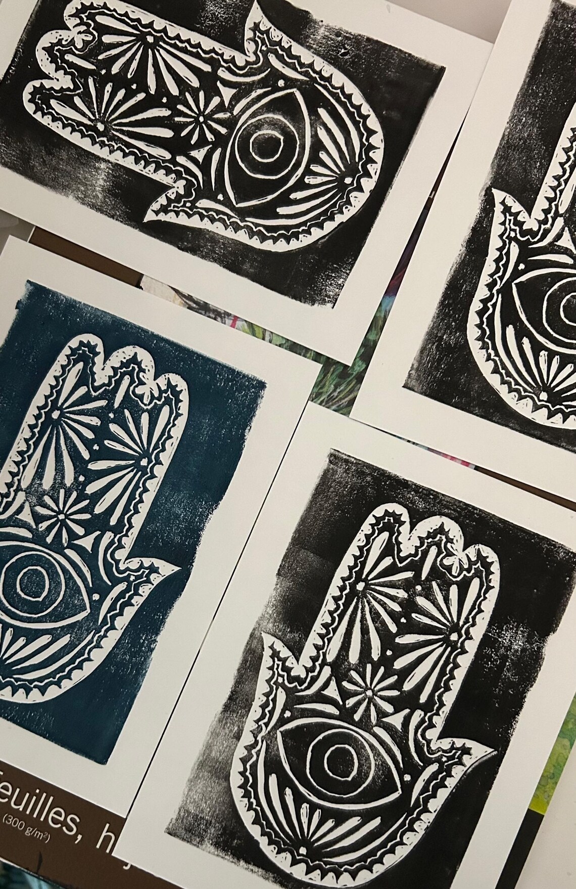 Hamsa Block Print - Etsy