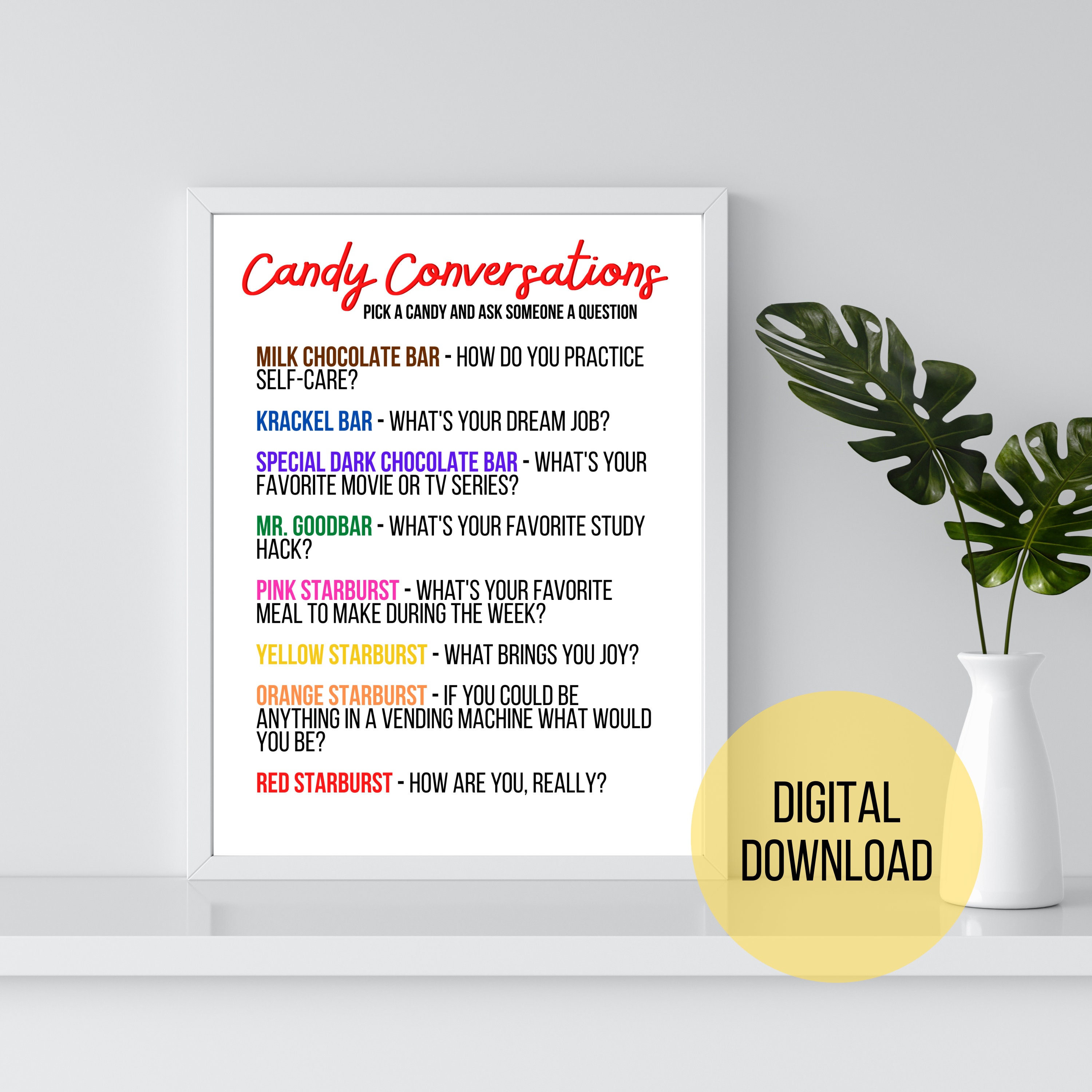 Printable Ice Breaker| Print Out for Classrooms, Offices, and Meetings ...