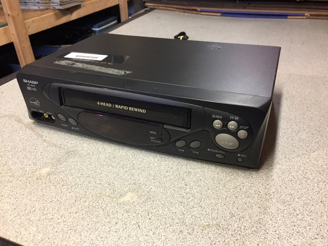 Sharp 4 Head Rapid Rewind VCR Model VC-A413. Tested and Works - Etsy